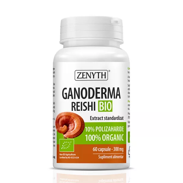 Ganoderma Bio 300 mg (60 capsule), Zenyth Pharmaceuticals de la Botaniq.ro - Simte natura!